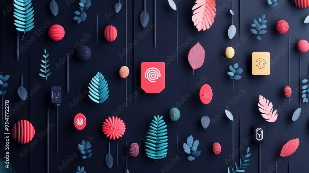 A Visual Of Multiple Authentication Methods Including A Security Token Fingerprint Scan And