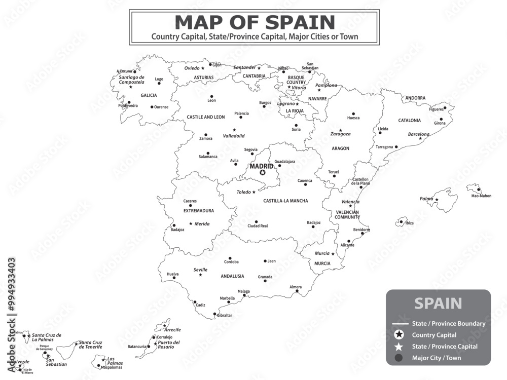Geography Political map. Political map of country with capital ...