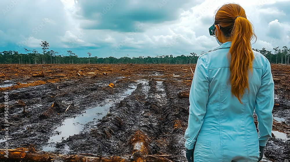 Deforestation's Scars: A Silent Witness to Environmental Loss Stock ...