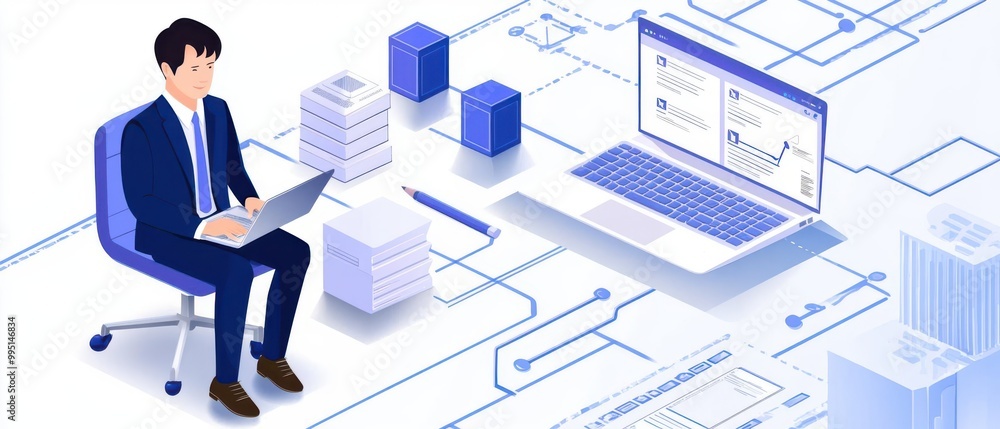 Structured workflow chart with form templates for task assignments ...