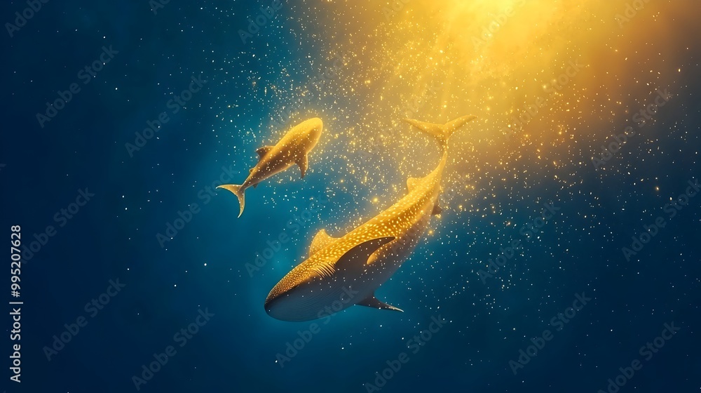 Breathtaking image capturing the rare and sight of a mother whale shark ...