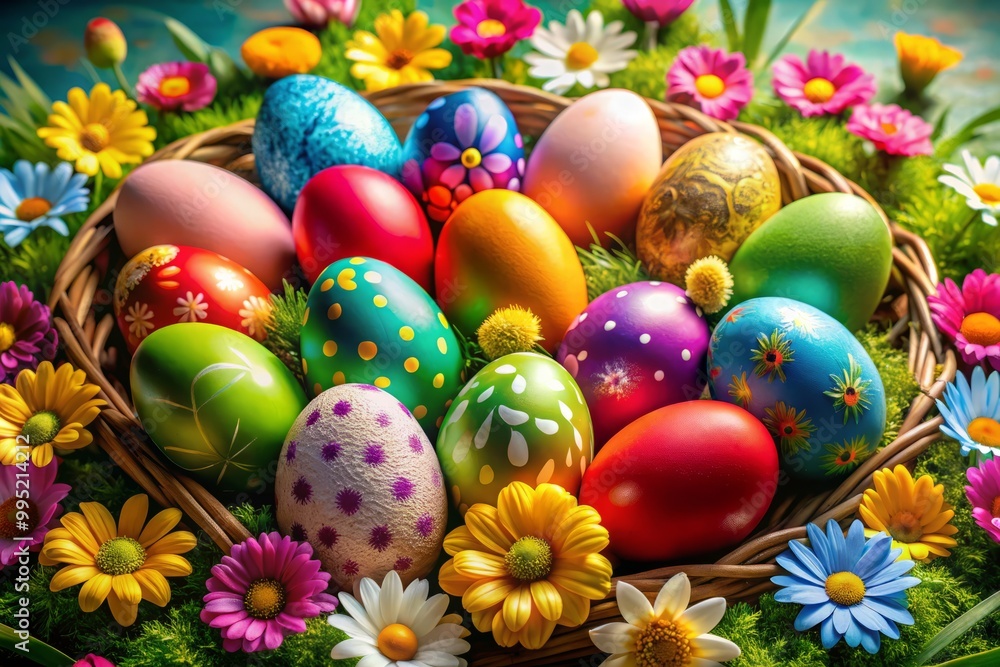 Bright and cheerful Easter clip art set ideal for spring festivities ...