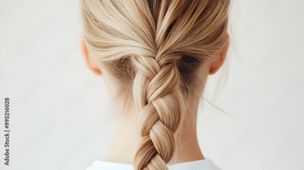 Closeup views showcasing the intricate weaving technique of a feminine ...