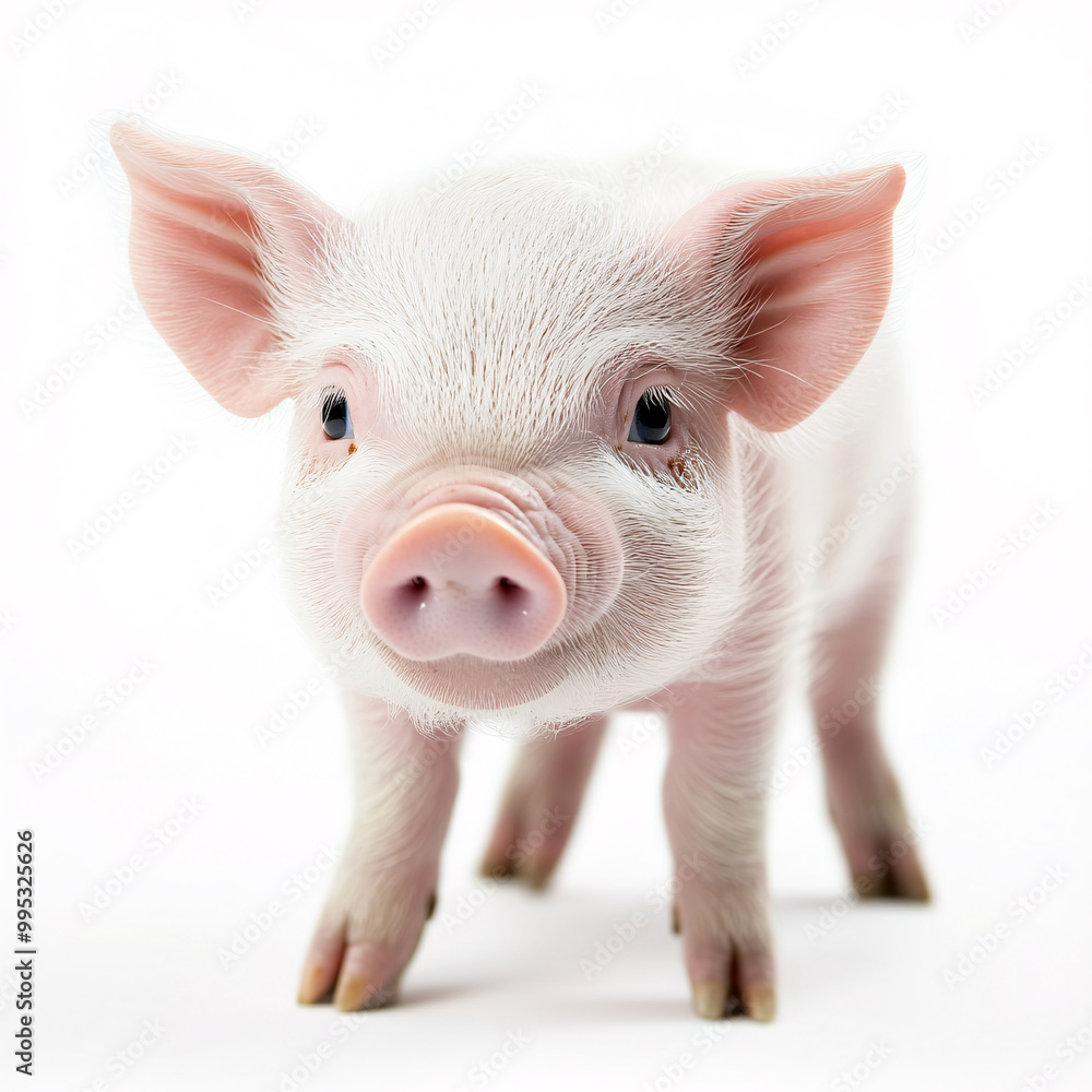 small tiny pig, Little funny minipig, Tiny pot-bellied pig mini-pig ...