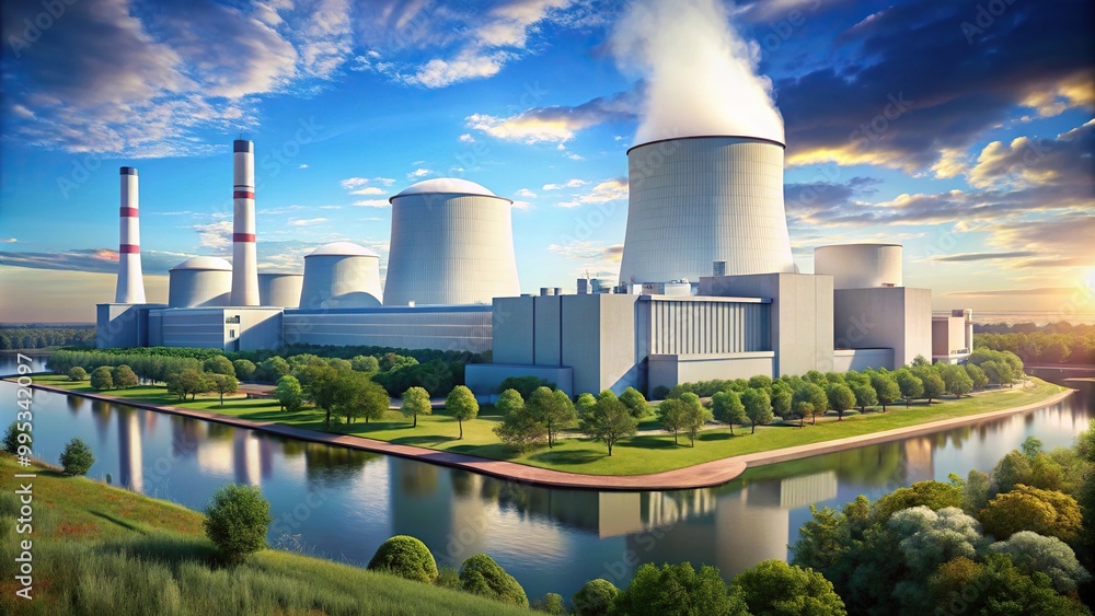 Cutting edge nuclear power plant with next generation fusion reactors ...