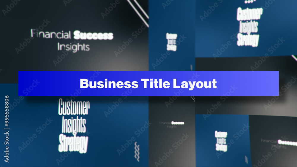 Business Title Layout | Multi-Resolutions and Color Control Panel Stock ...