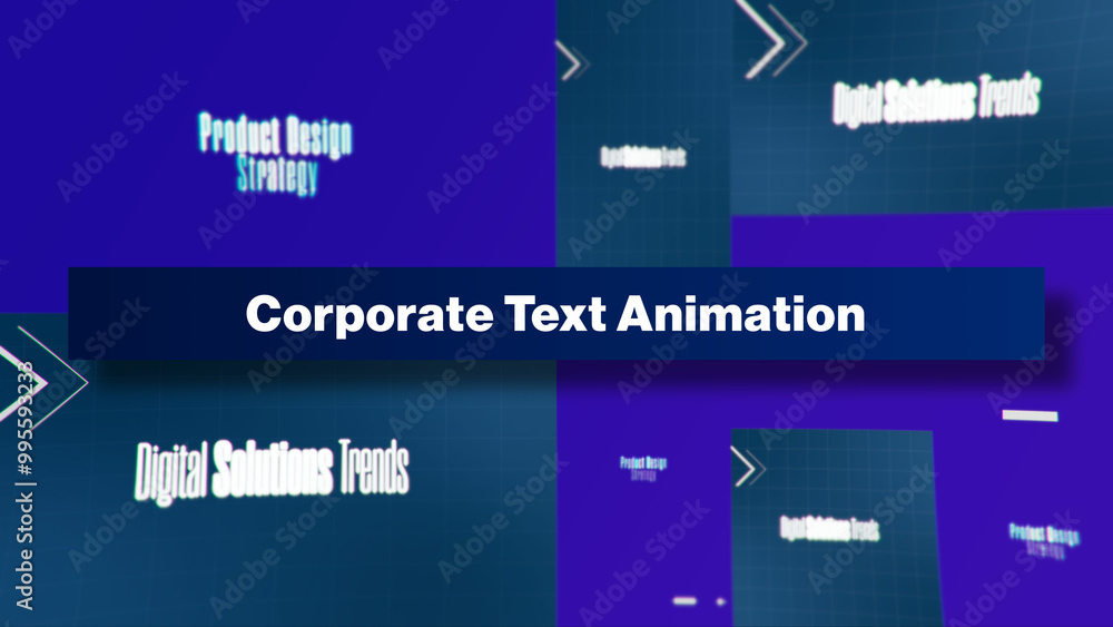 Corporate Text Animation | Multi-Resolutions and Color Control Panel ...