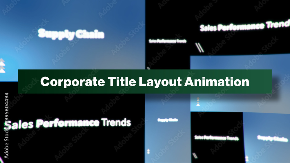 Corporate Title Layout Animation | Multi-Resolutions and Color Control ...