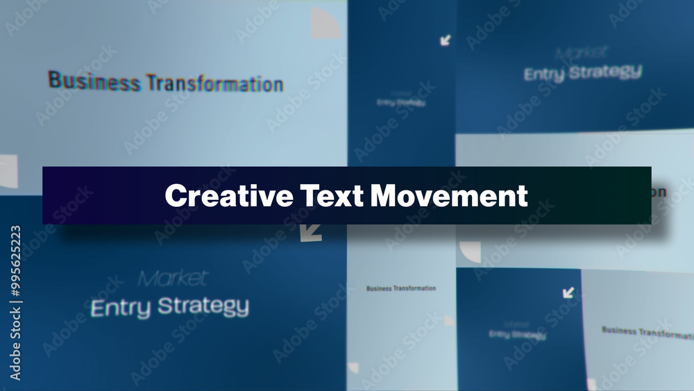 Creative Text Movement | Multi-Resolutions and Color Control Panel ...