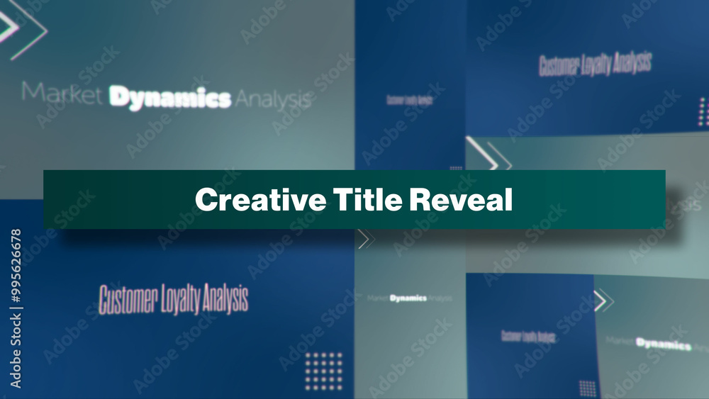 Creative Title Reveal | Multi-Resolutions and Color Control Panel Stock ...