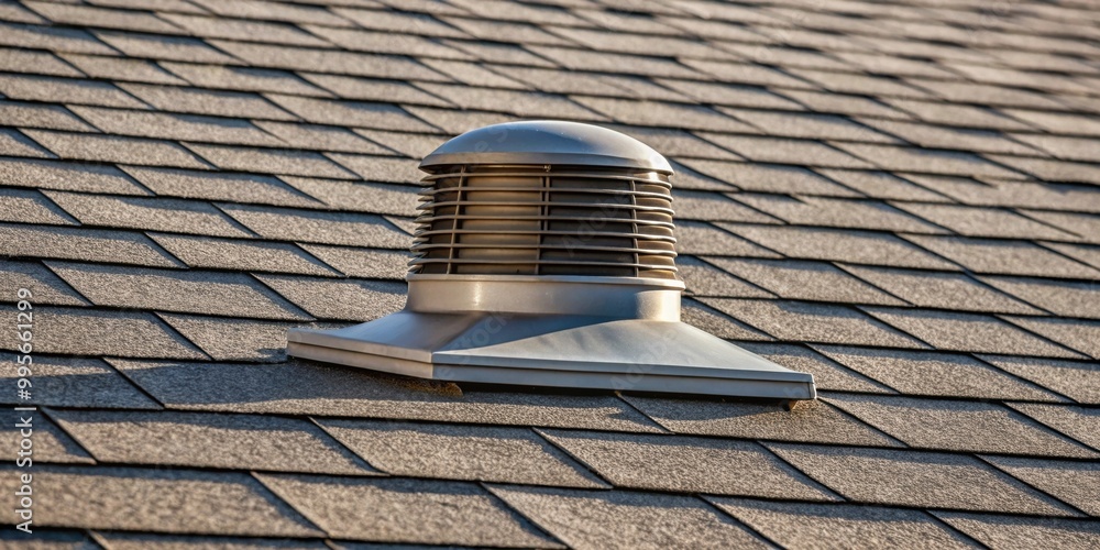 Static roof vent on shingle roof for attic ventilation, static vent ...