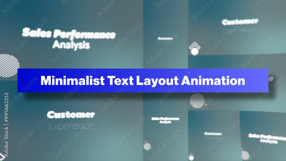 Minimalist Text Layout Animation | Multi-Resolutions and Color Control ...