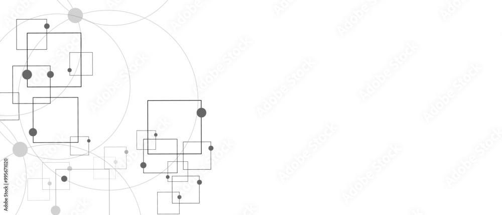 Gray and white background, technology background design and ...