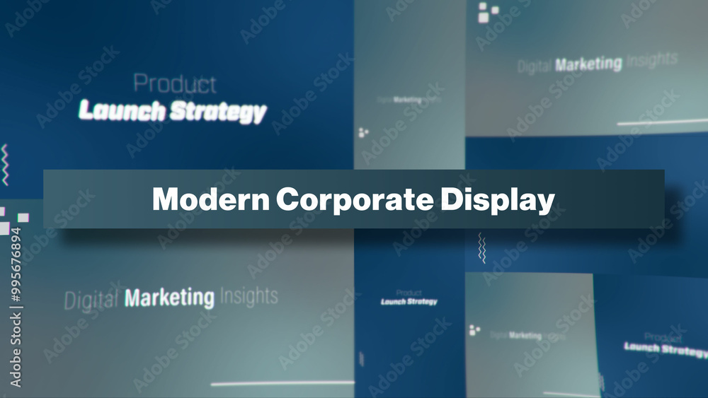 Modern Corporate Display | Multi-Resolutions and Color Control Panel ...
