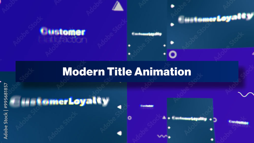 Modern Title Animation | Multi-Resolutions and Color Control Panel ...