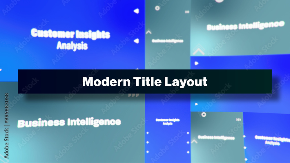 Modern Title Layout | Multi-Resolutions and Color Control Panel Stock ...