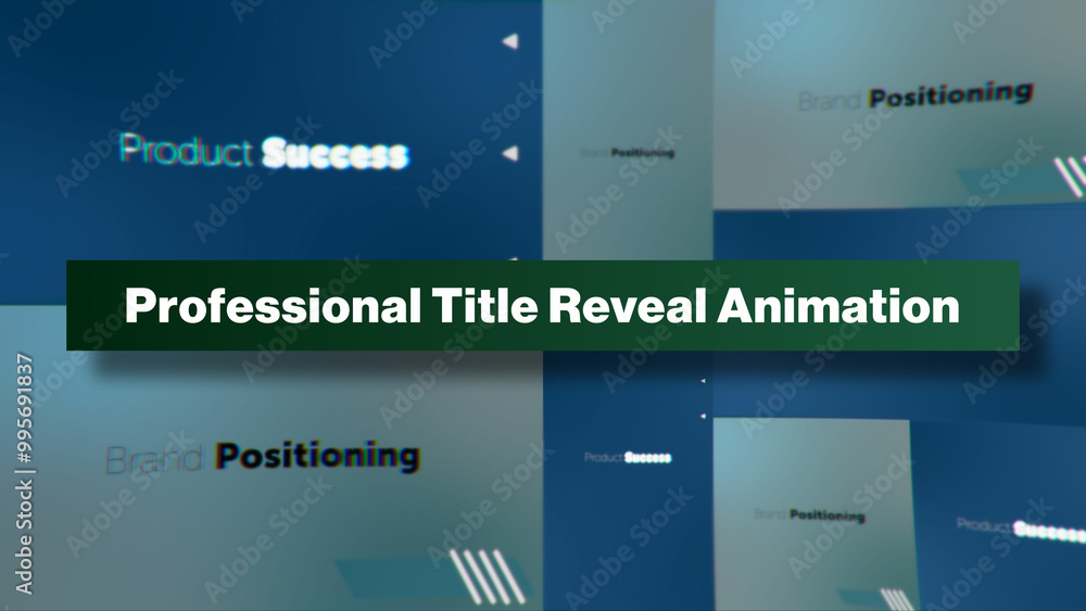 Professional Title Reveal Animation | Multi-Resolutions and Color ...