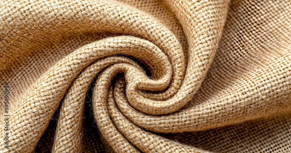 Organic cotton fabric textures, intricate weaves and fibers, showcasing ...