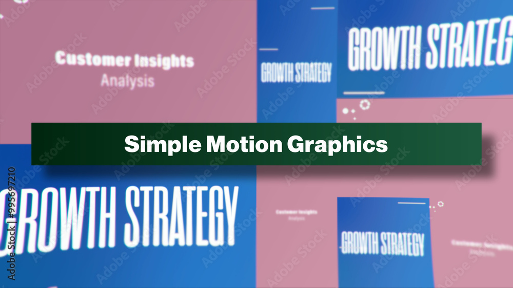 Simple Motion Graphics | Multi-Resolutions and Color Control Panel ...