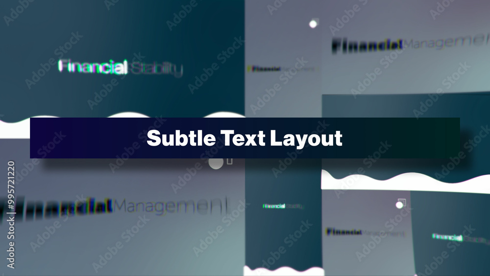 Subtle Text Layout | Multi-Resolutions and Color Control Panel Stock ...