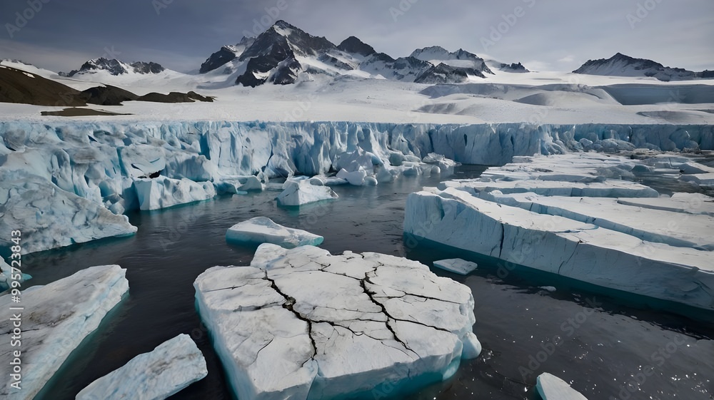 Climate change impacts (melting glaciers, droughts, floods), drought ...