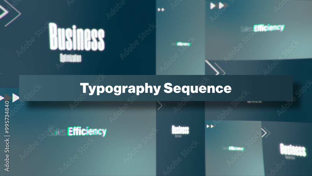 Typography Sequence | Multi-Resolutions and Color Control Panel Stock ...