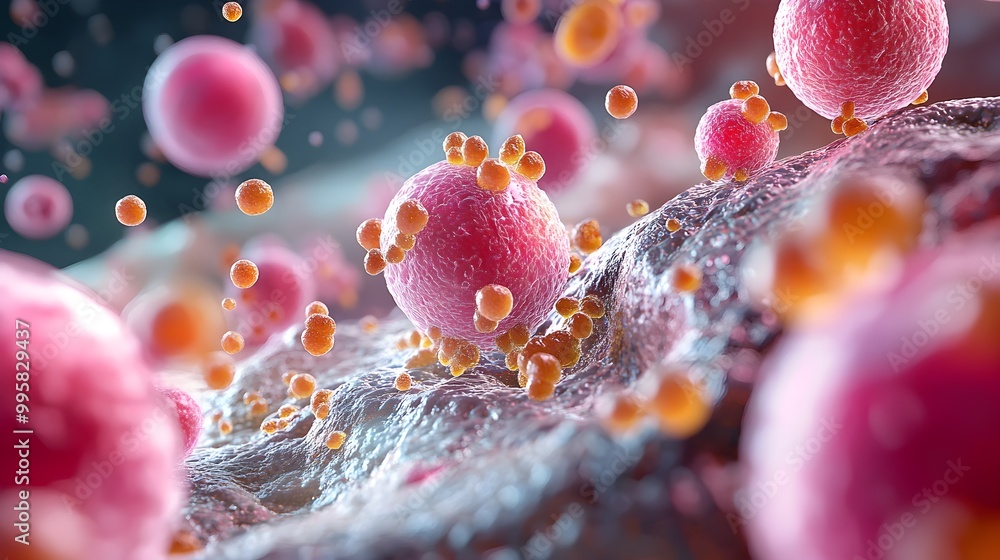 Transition from inflamed, scarred cells to fresh, healthy skin cells ...