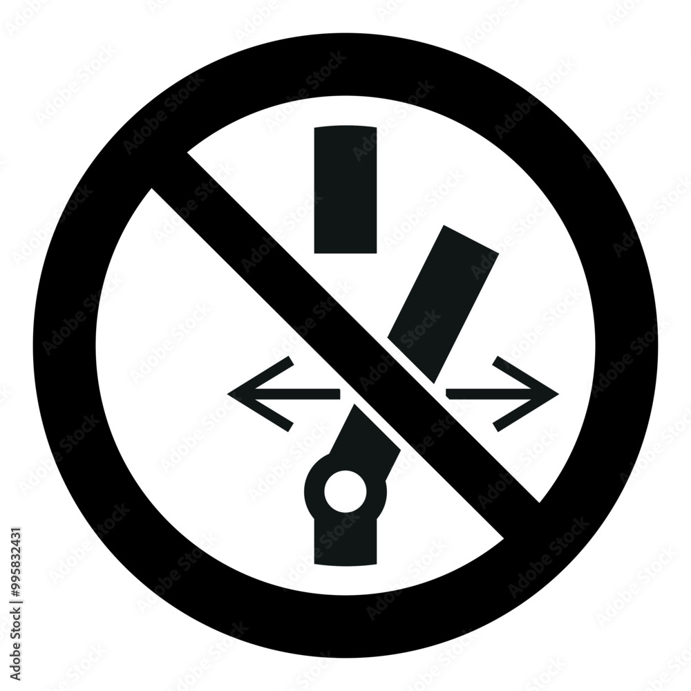 ISO prohibition safety signs symbol and pictogram only_do not alter the ...
