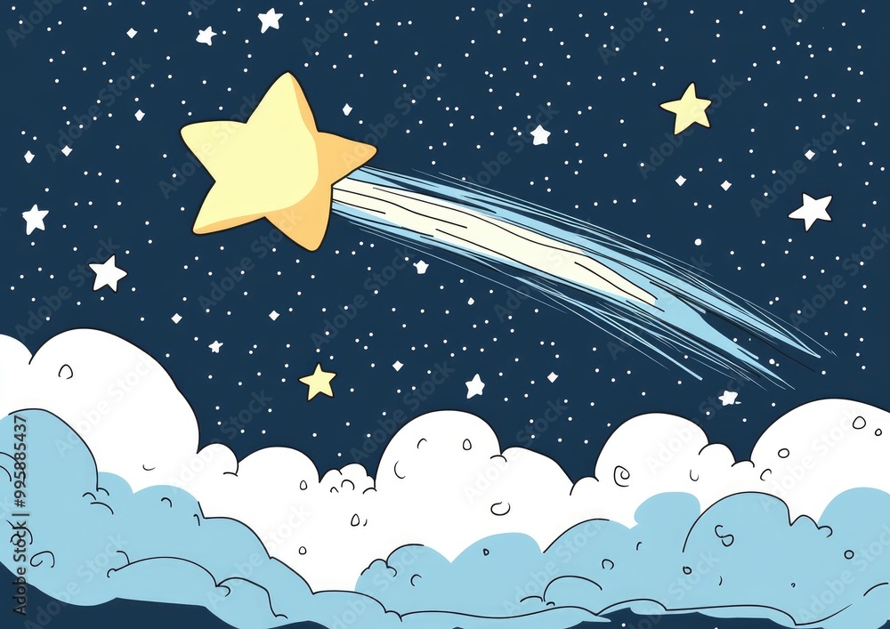 Fantasy hand drawn doodle illustrations featuring a 2D cartoon sketch ...