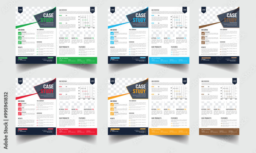 Case study template | Data Sheet layiut template | Business case study ...