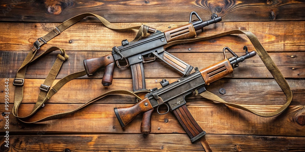 Compact, high-caliber submachine guns with detachable shoulder and ...