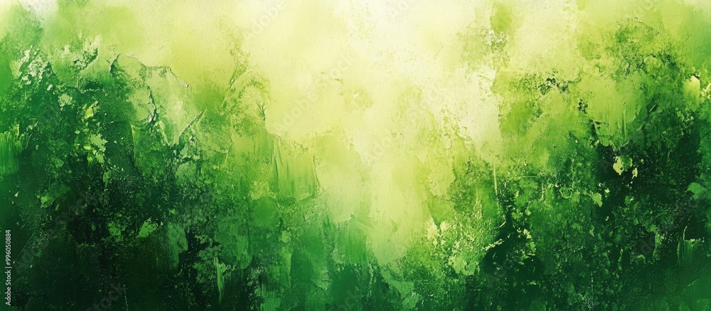 Green serves as an abstract background in art symbolizing diverse ...
