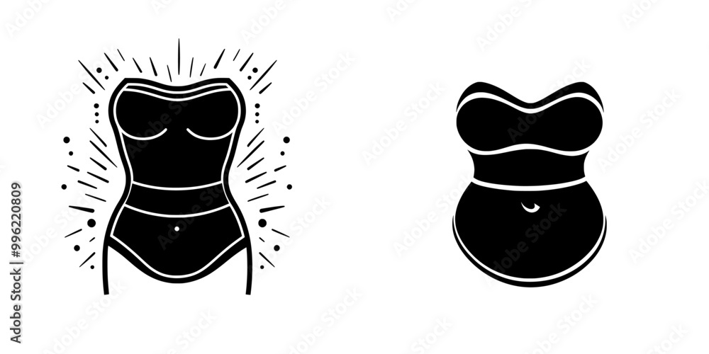 Vetor de An illustration of a femoral hernia repair surgery glyph icon ...