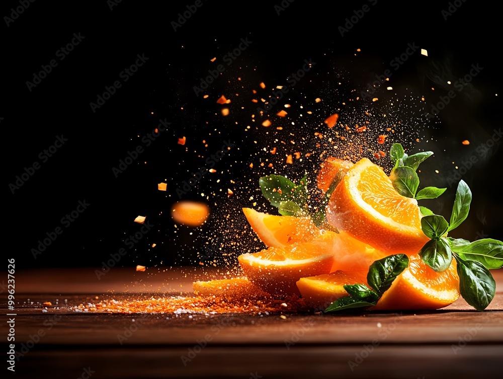 A chef using centrifugal force to separate layers in a clarified fruit ...