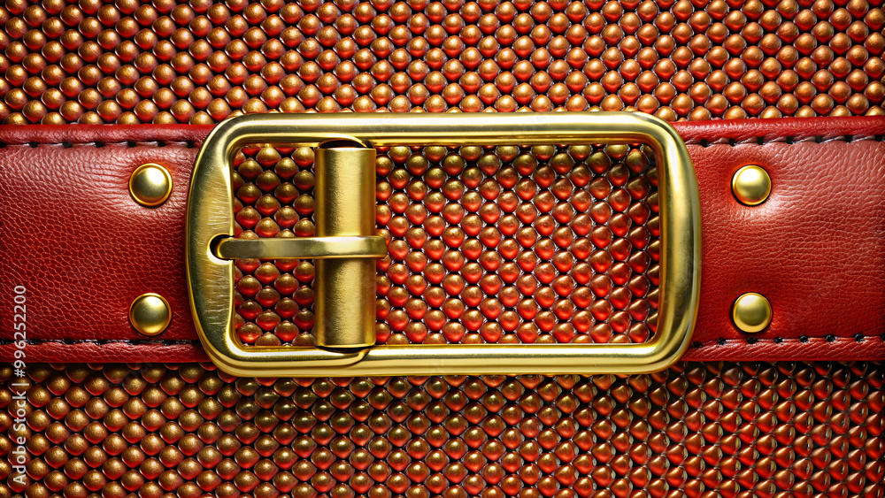 Seamless 4k photo texture of gold leather belts mesh on red leather ...