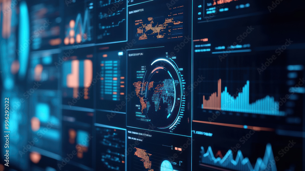 Digital dashboards providing real time visibility into data analytics ...