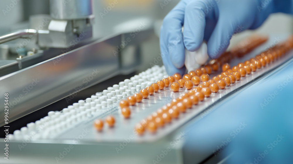 Pharmaceutical technicians carefully monitor dosage accuracy while ...