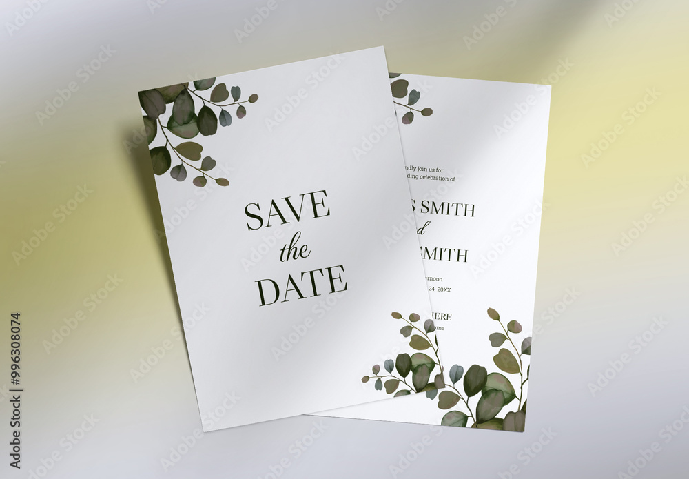 Creative Wedding Invitation Card Design Layout Stock Template | Adobe Stock