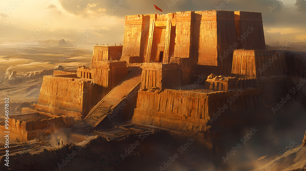 An ancient mesopotamian ziggurat site with ancient Ancient Mesopotamia ...