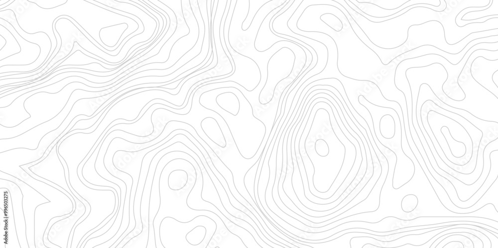 Abstract Topographic Contour Line Pattern in Black and White ...