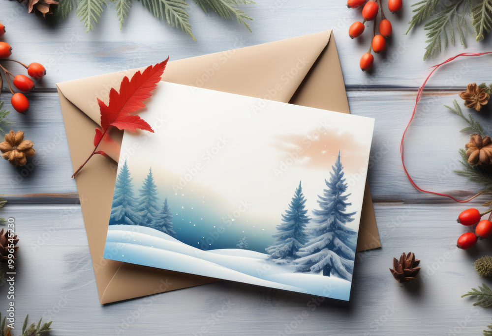 Festive Holiday Cards with Christmas Lights and Snowy Scenes. Christmas ...