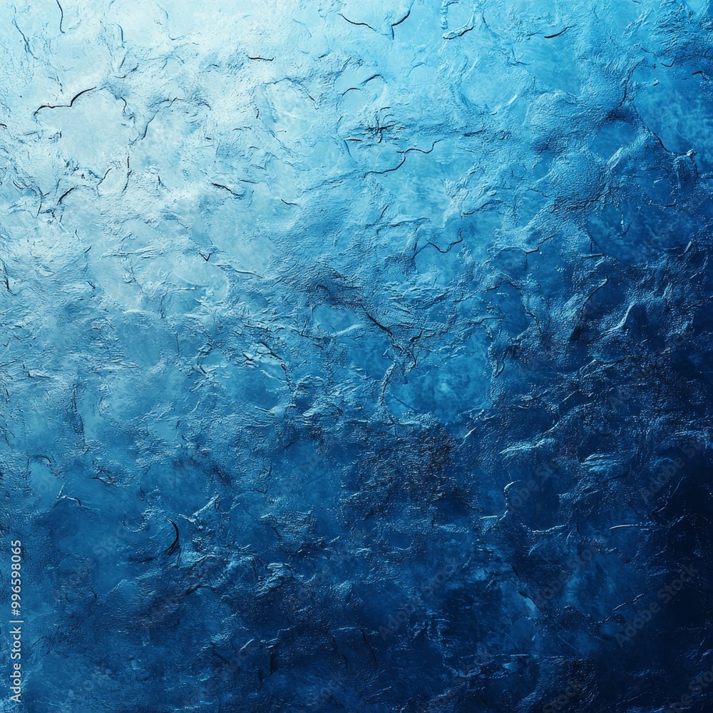 Blue graphics with rough glass edges. The gradient colors are vivid and ...