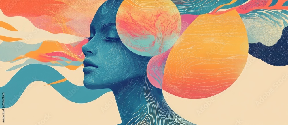 Surreal visual artwork that delves into the connection between ...