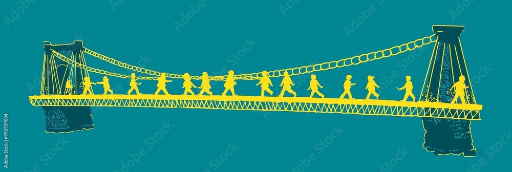 Team building can be embodied in a playful doodle with characters from ...