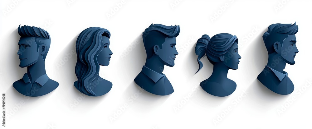 The illustration includes an avatar, user profile, and person icon, as ...