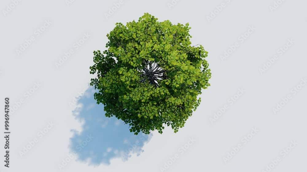 tree top view plant landscape architecture nature garden aerial render ...