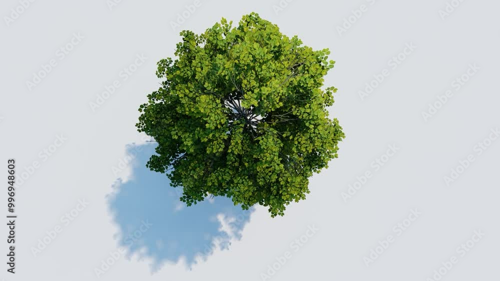 tree top view plant landscape architecture nature garden aerial render ...