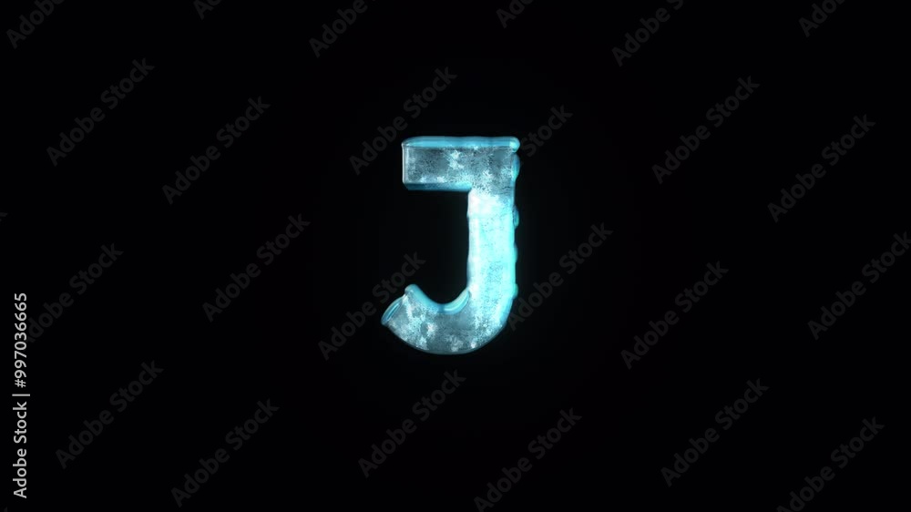 Frozen Ice Letter J. Cold Frosty Letter. Ice Cold Letter. Ice Frozen ...