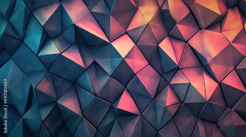 Overlays of triangular prisms for background textures Stock ...