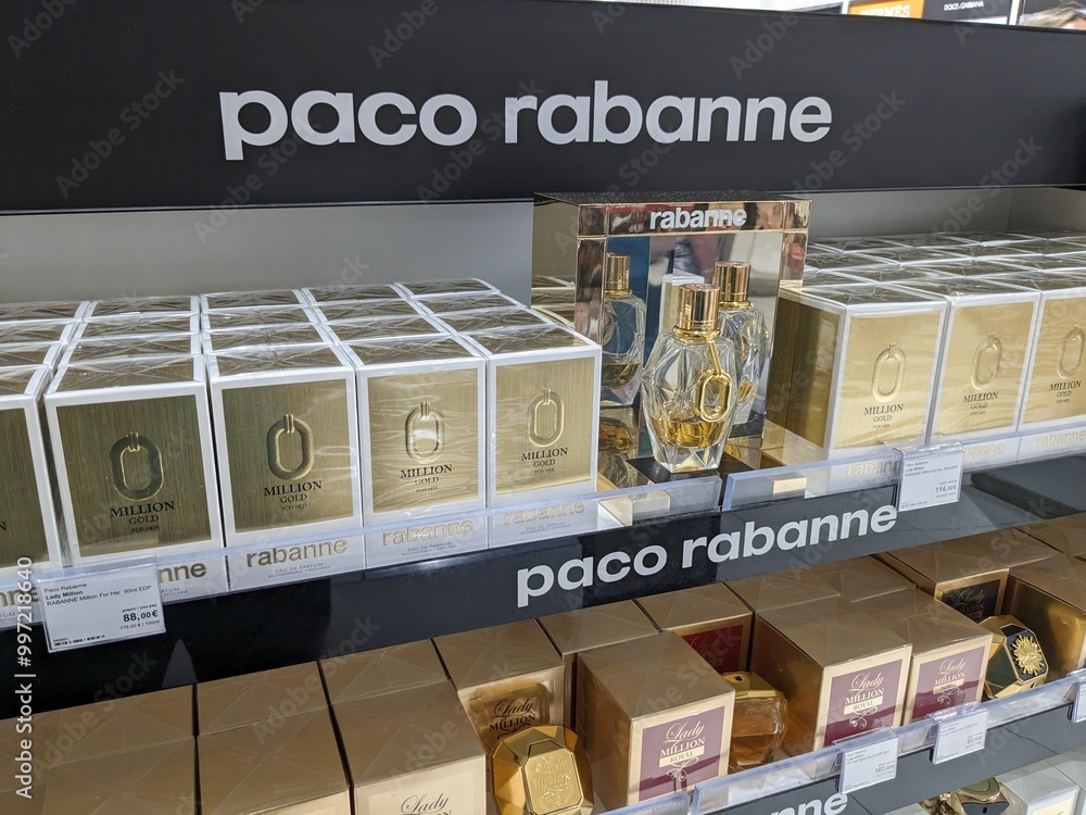 Tenerife,Spain -SEPTEMBER 27 2024: PACO RABANNE is a renowned designer ...